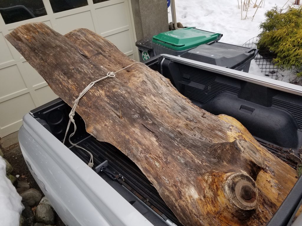 Live edge pine slab table – From The Forest Woodworking