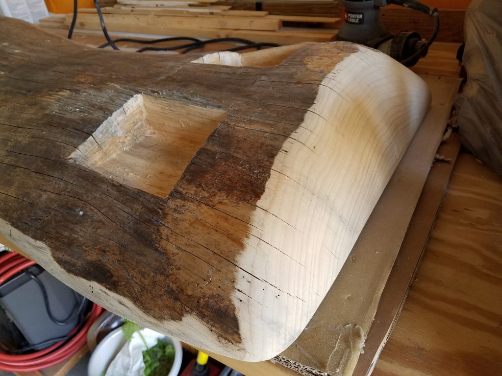 Live edge pine slab table – From The Forest Woodworking